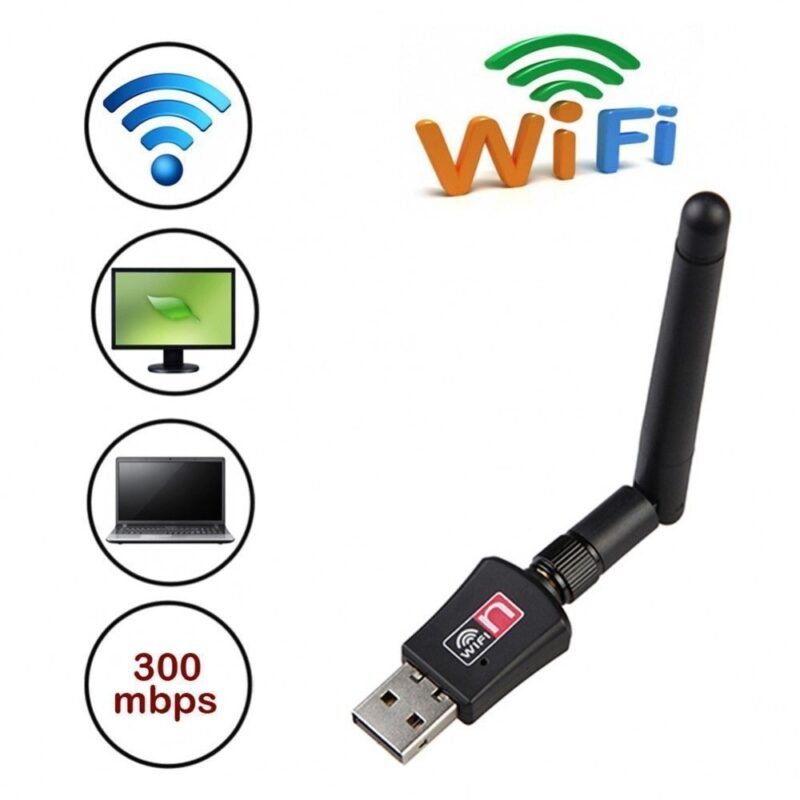 High Speed 300Mbps USB Mini Wireless Network LAN Adapter Card WIFI 802 ...